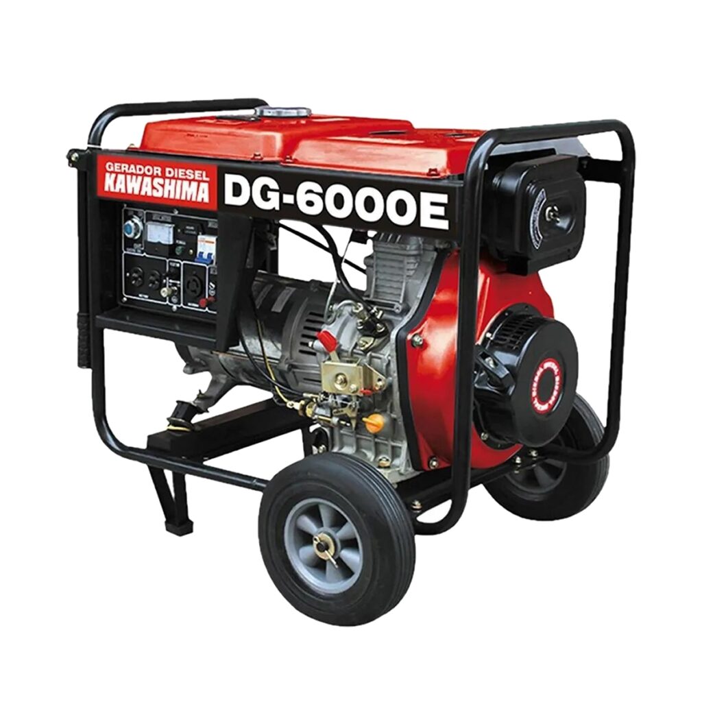 Gerador de Energia Kawashima DG 6000-E Diesel Mono/Bivolt - JE Agromaq