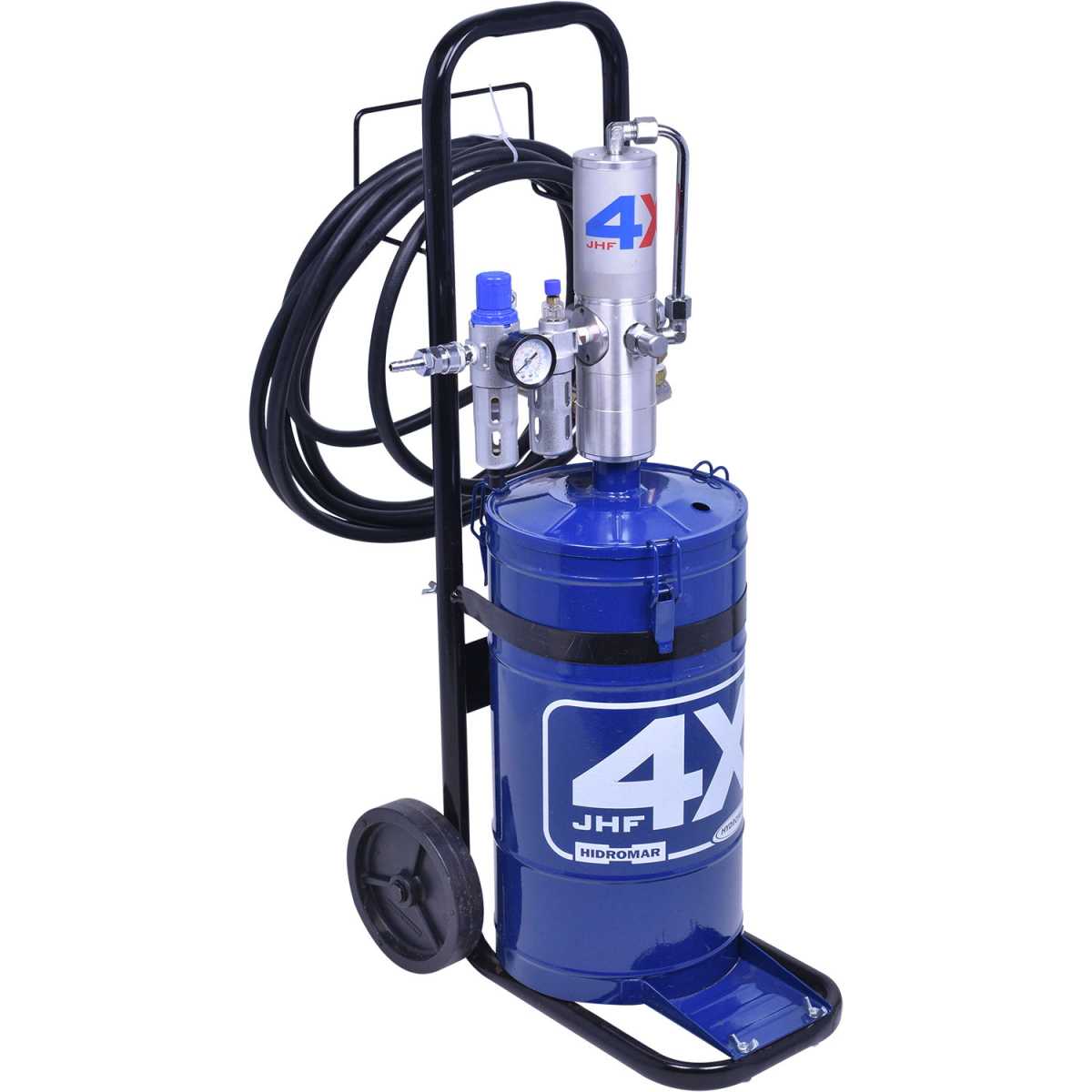 Propulsora Pneumática de Graxa JHF 4x com Reservatório para 14Kg ...